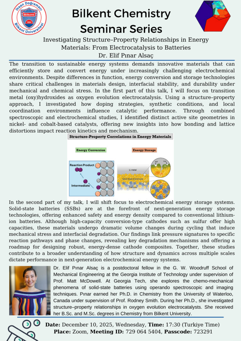 Fall ’25 Department Seminars with Dr. Elif Pınar Alsaç – Department of ...